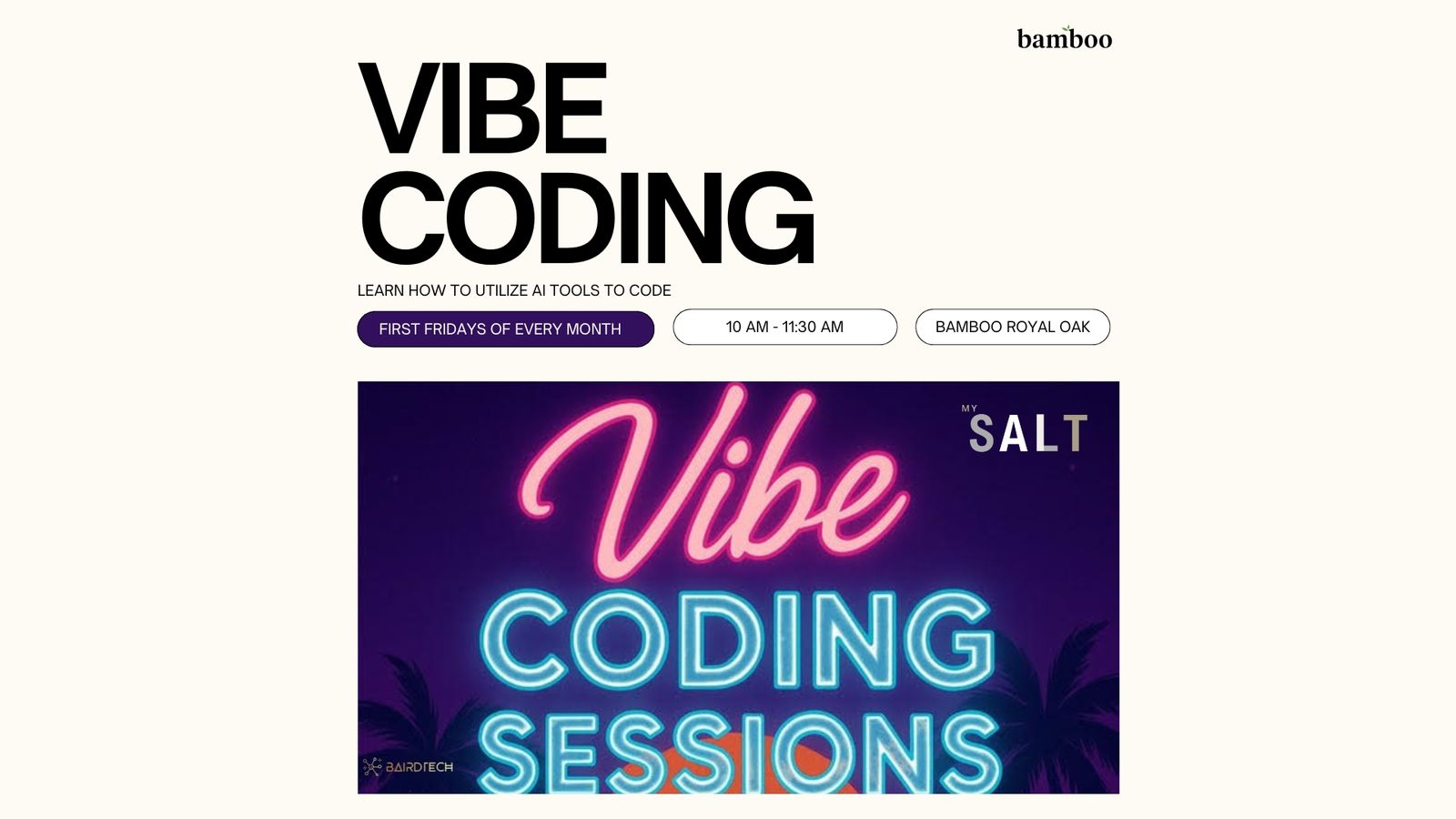 Vibe Coding Sessions | Bamboo Events